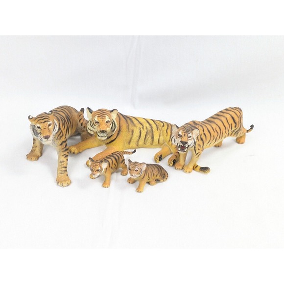 Toys | Vintage Aaa Rubber Pvc Plastic Realistic White Tigers Wild ...